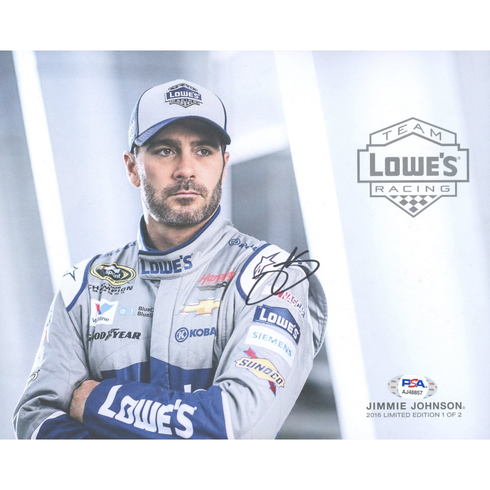 Jimmie Johnson Signed NASCAR 8x10 Photo (PSA) | Pristine Auction