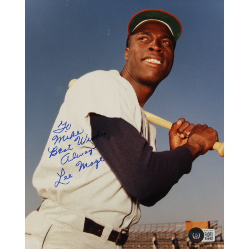 Lee Maye Signed Braves 8x10 Photo Inscribed "Best Wishes Always ...