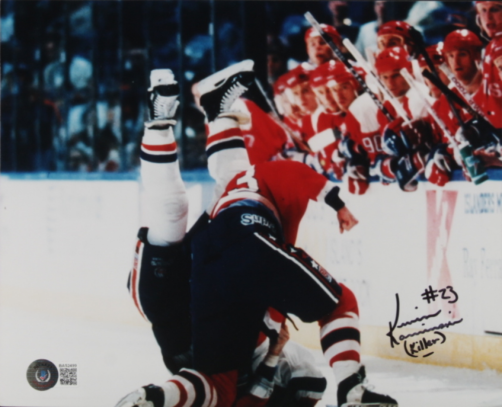 Kevin Kaminski Signed Capitals 8x10 Photo Inscribed "Killer" (Beckett ...