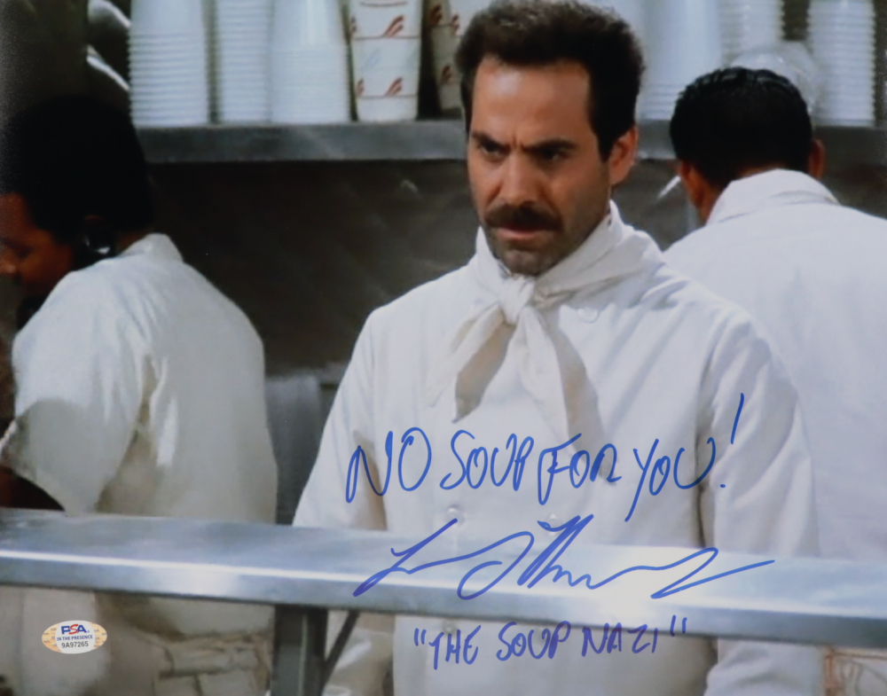 Larry Thomas Signed "Seinfeld" 11x14 Photo Inscribed "No Soup for You ...