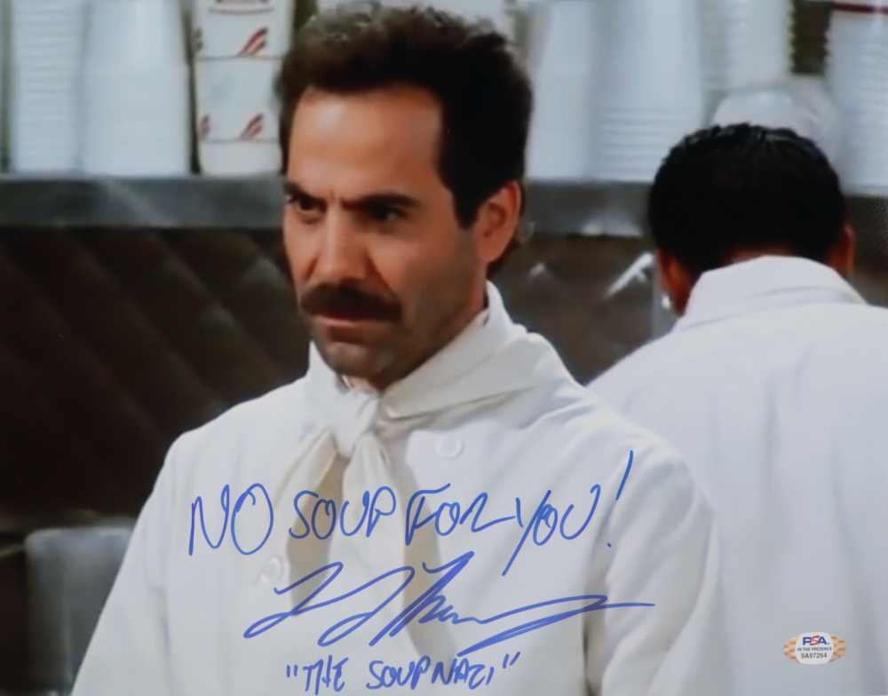 Larry Thomas Signed "Seinfeld" 11x14 Photo Inscribed "No Soup for You ...