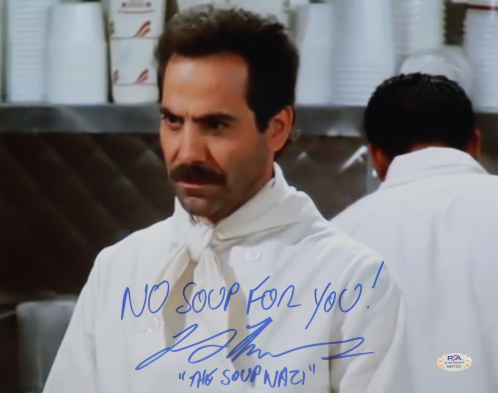 Larry Thomas Signed "Seinfeld" 11x14 Photo Inscribed "No Soup for You ...