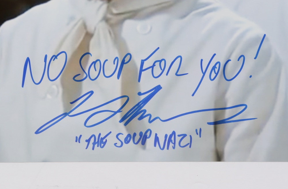 Larry Thomas Signed "Seinfeld" 11x14 Photo Inscribed "No Soup for You ...