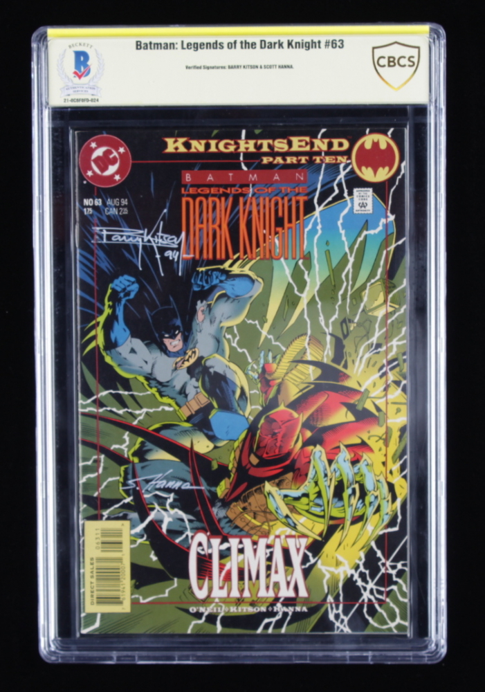 Barry Kitson & Scott Hanna Signed Batman: Legends of the Dark Knight ...