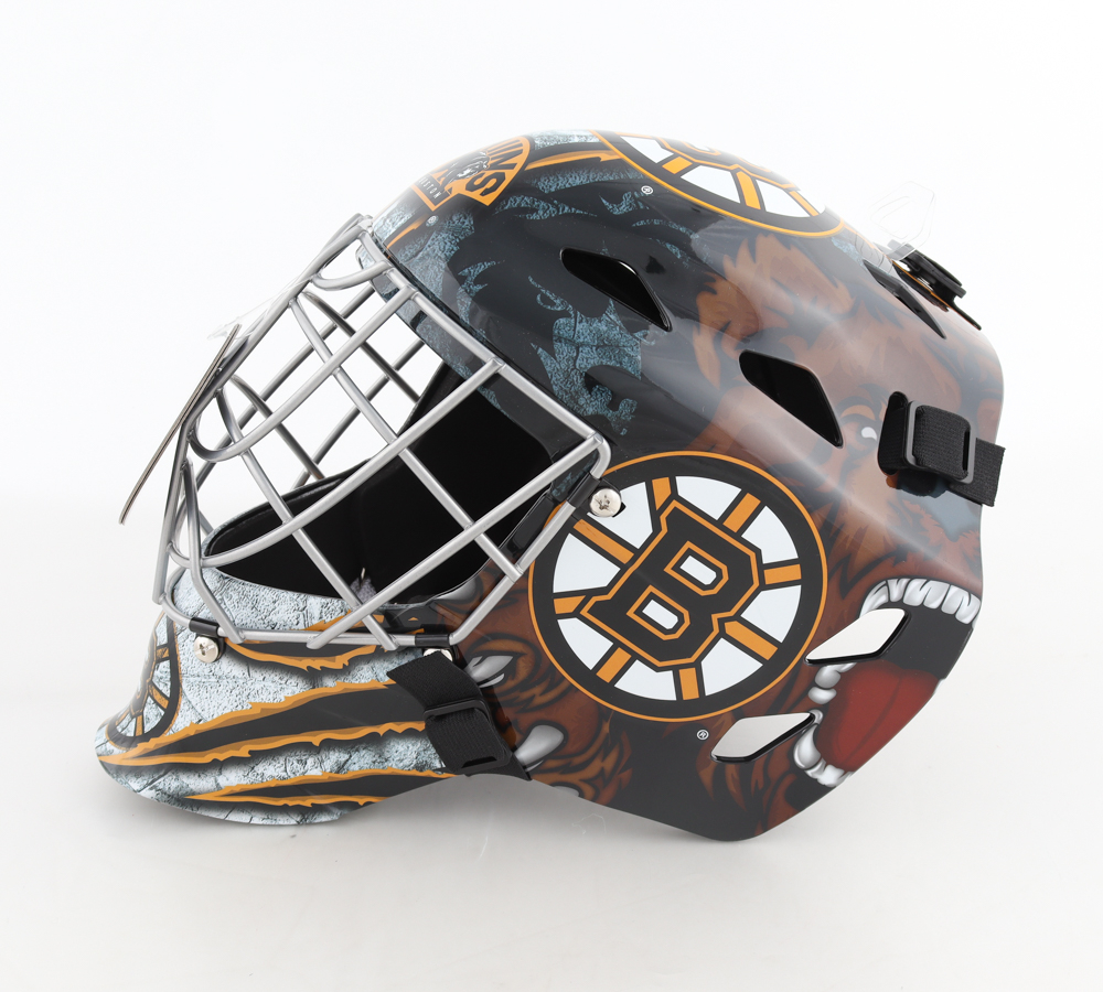 Gerry Cheevers Signed Bruins Hockey Goalie Mask Inscribed "HOF 85 ...