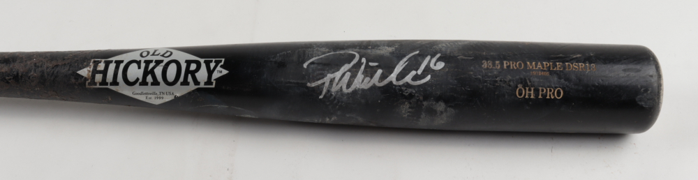 Patrick Wisdom Signed Game-Used Old Hickory Baseball Bat (JSA COA ...