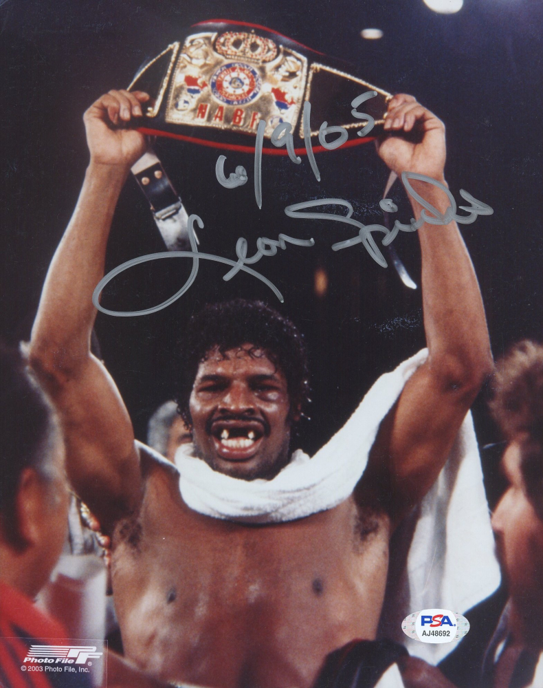 Leon Spinks Signed 8x10 Photo Inscribed "6/9/05" (PSA) | Pristine Auction