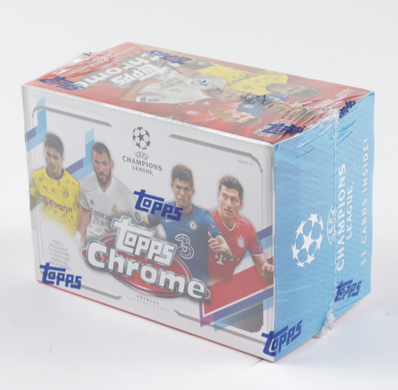 2020-21 Topps UEFA Champions League Chrome Soccer Blaster Box with (7 ...