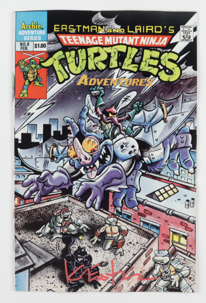 Kevin Eastman Signed Teenage Mutant Ninja Turtles Original Comic Book ...