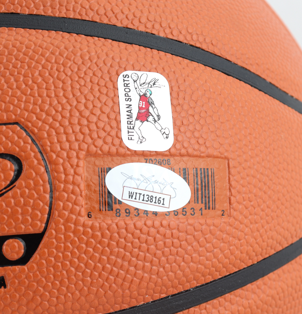 Dennis Rodman Signed Pistons Logo NBA Game Ball Series Basketball (JSA ...
