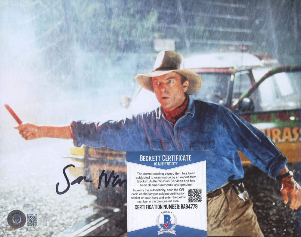 Sam Neill Signed "Jurassic Park" 8x10 Photo (Beckett COA) | Pristine ...