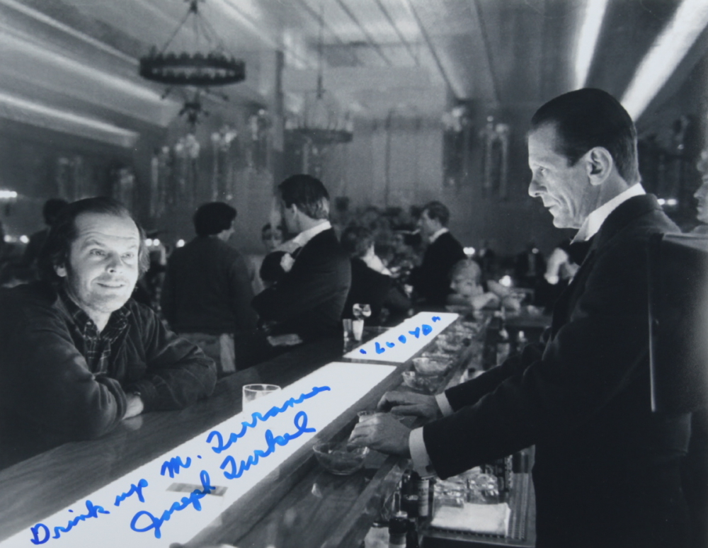 Joe Turkel Signed "The Shining" 11x14 Photo Inscribed "Drink Up Mr ...