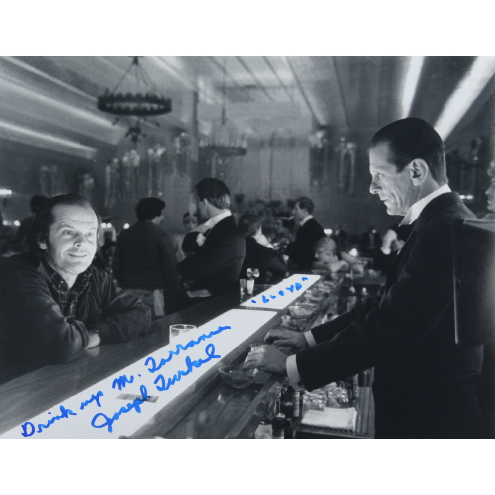 Joe Turkel Signed "The Shining" 11x14 Photo Inscribed "Drink Up Mr ...