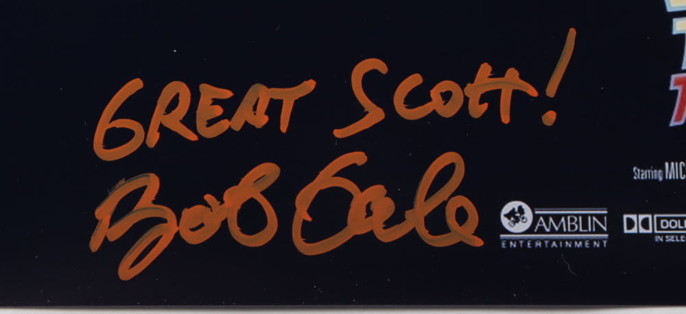 Bob Gale Signed "Back to The Future" 11x14 Photo Inscribed "Great Scott ...