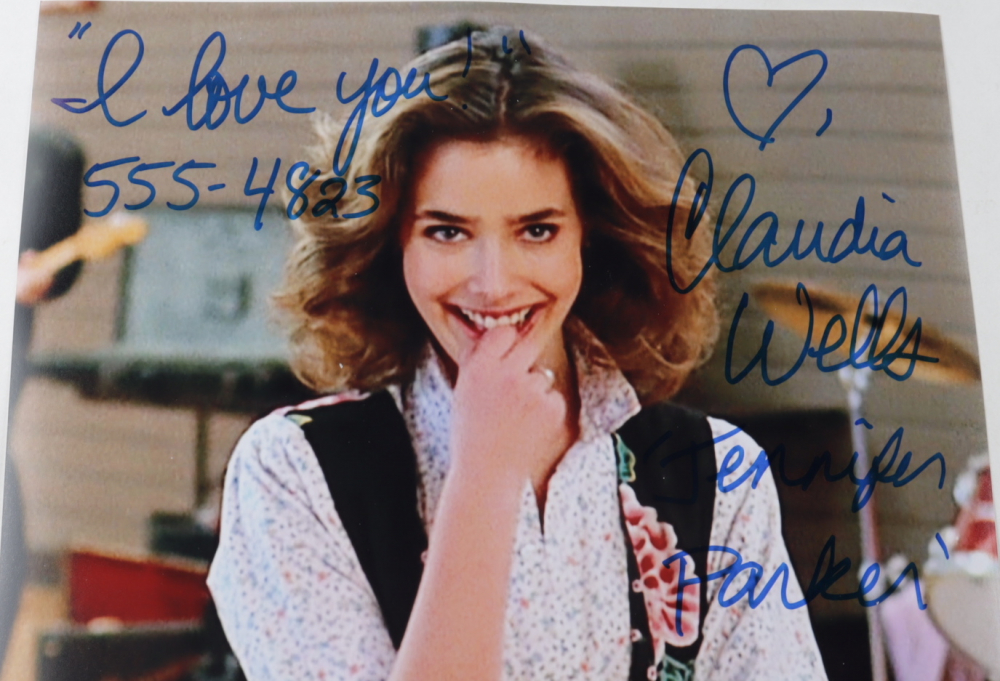 Claudia Wells Signed "Back to The Future" 11x14 Photo Inscribed "I Love ...