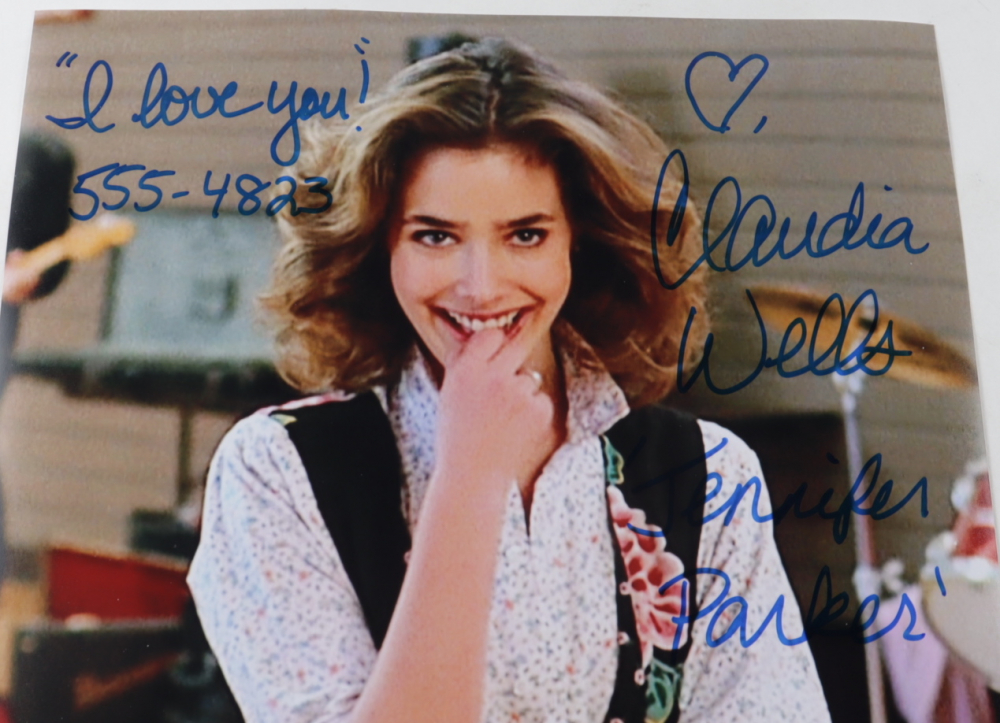 Claudia Wells Signed "Back to The Future" 11x14 Photo Inscribed "I Love ...