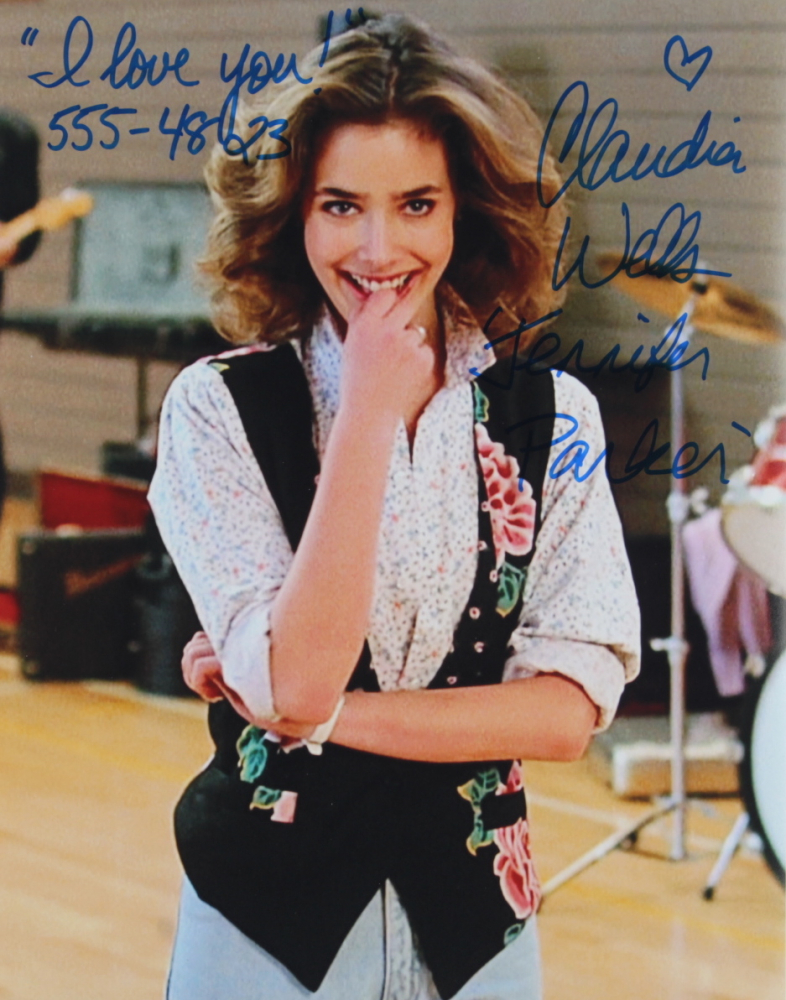 Claudia Wells Signed "Back to The Future" 11x14 Photo Inscribed "I Love ...