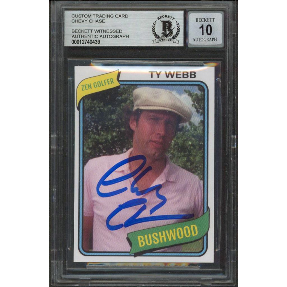 Chevy Chase Signed "Caddyshack" Custom Trading Card (BGS | Autograph ...
