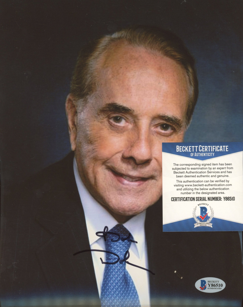 Bob Dole Signed 8x10 Photo (Beckett COA) | Pristine Auction