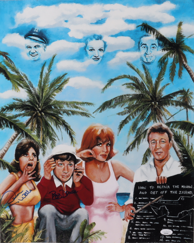 Bob Denver & Dawn Wells Signed "Gilligan's Island" 16x20 Print (JSA COA ...