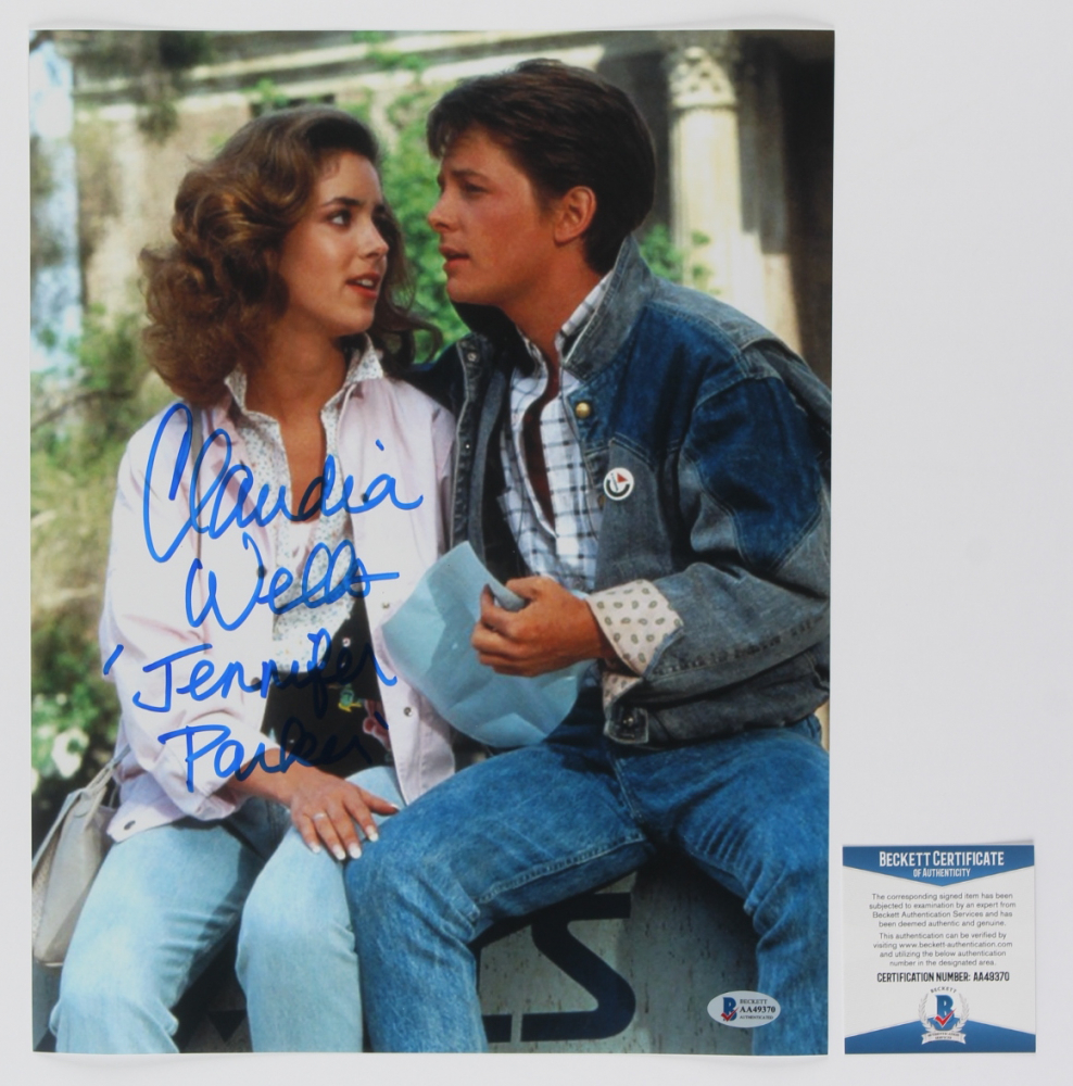Claudia Wells Signed "Back to The Future" 11x14 Photo Inscribed ...