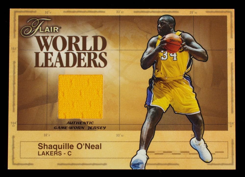 Shaquille O'Neal 2003 Flair #WL-SO World Leaders Game Used Price Guide ...