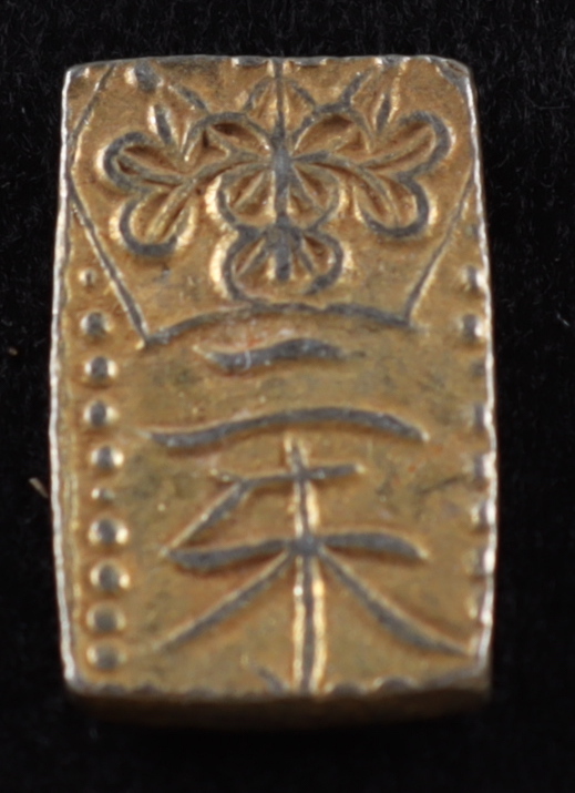 1832-58 Japan 2 Shu Shogunate Gold Coin | Pristine Auction