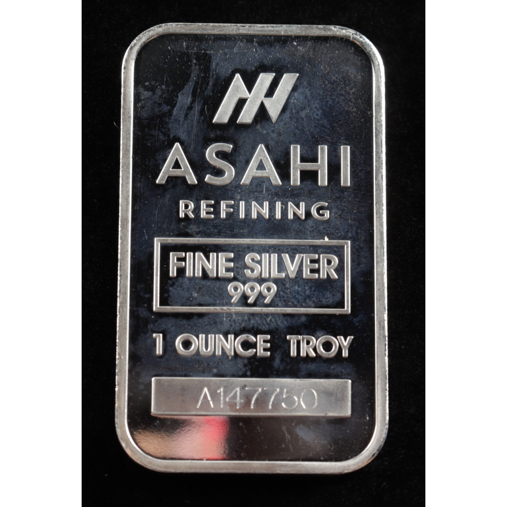 1 Oz .999 Fine Silver Asahi Refining Bullion Bar | Pristine Auction