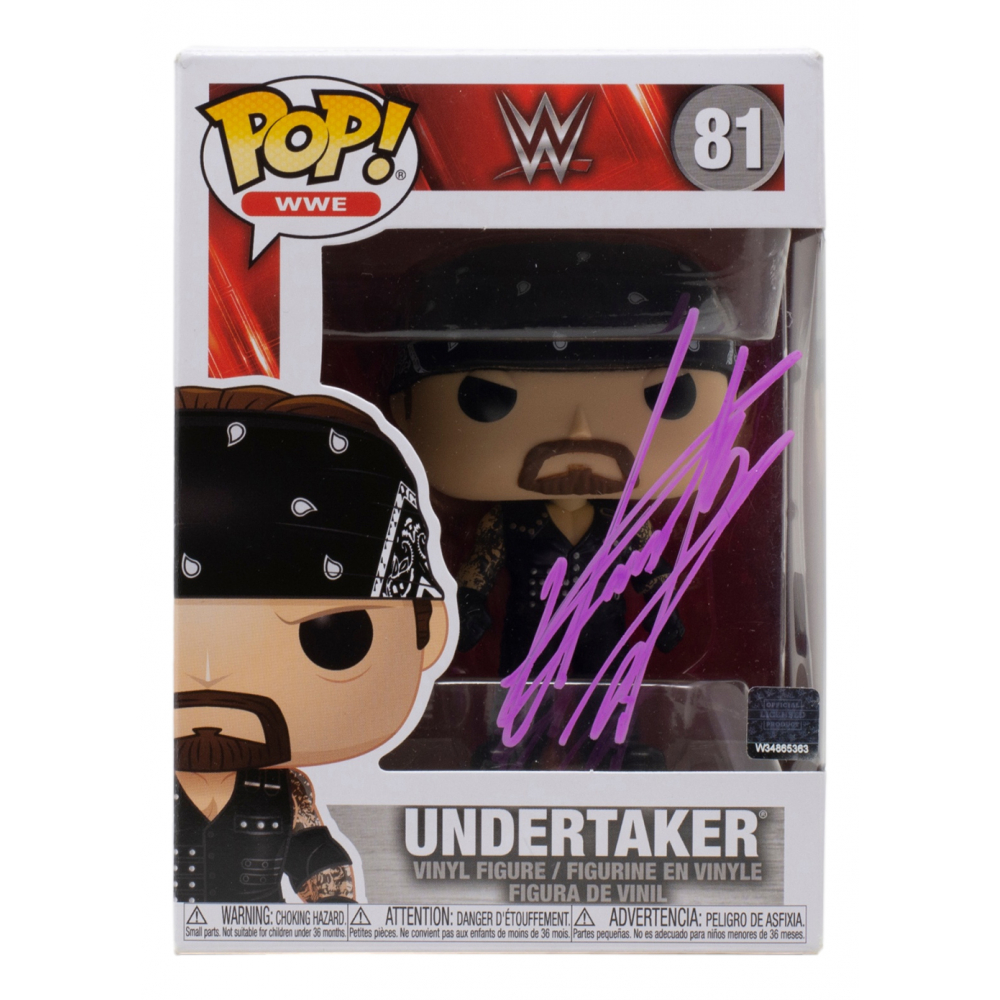 The Undertaker Signed WWE #81 The Undertaker Funko Pop! Vinyl Figure ...