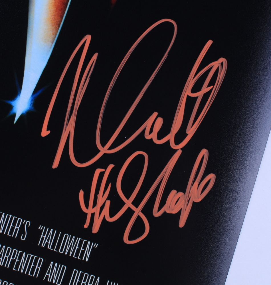 Brian Andrews & Nick Castle Signed "Halloween" 11x17 Photo Inscribed ...