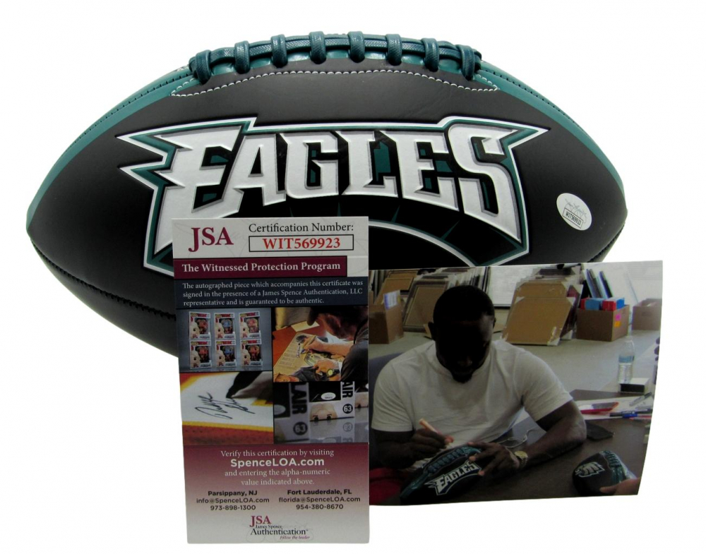 LeSean McCoy Signed Eagles Logo Football (JSA) | Pristine Auction