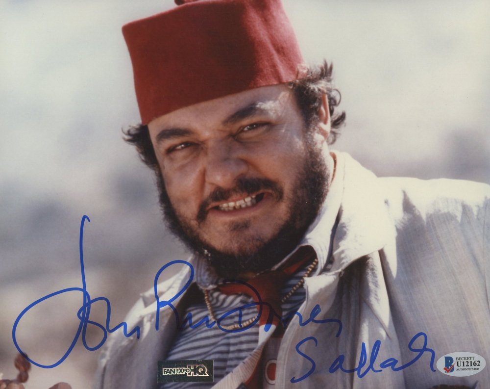 John Rhys-Davies Signed "Indiana Jones" 8x10 Photo Inscribed "Sallah ...