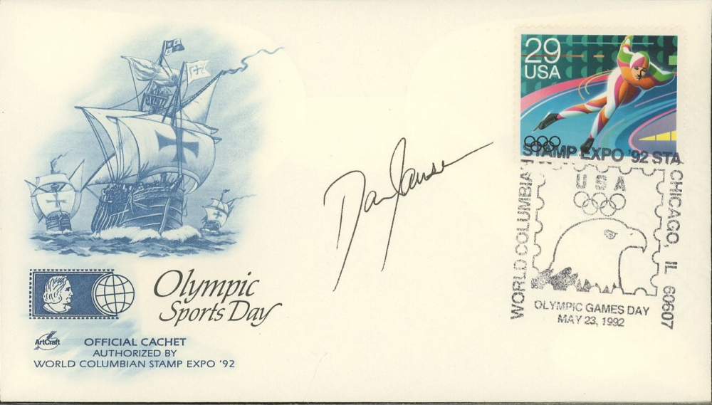 Dan Jansen Signed "Olympic Sports Day" 1992 FDC Envelope (JSA COA ...