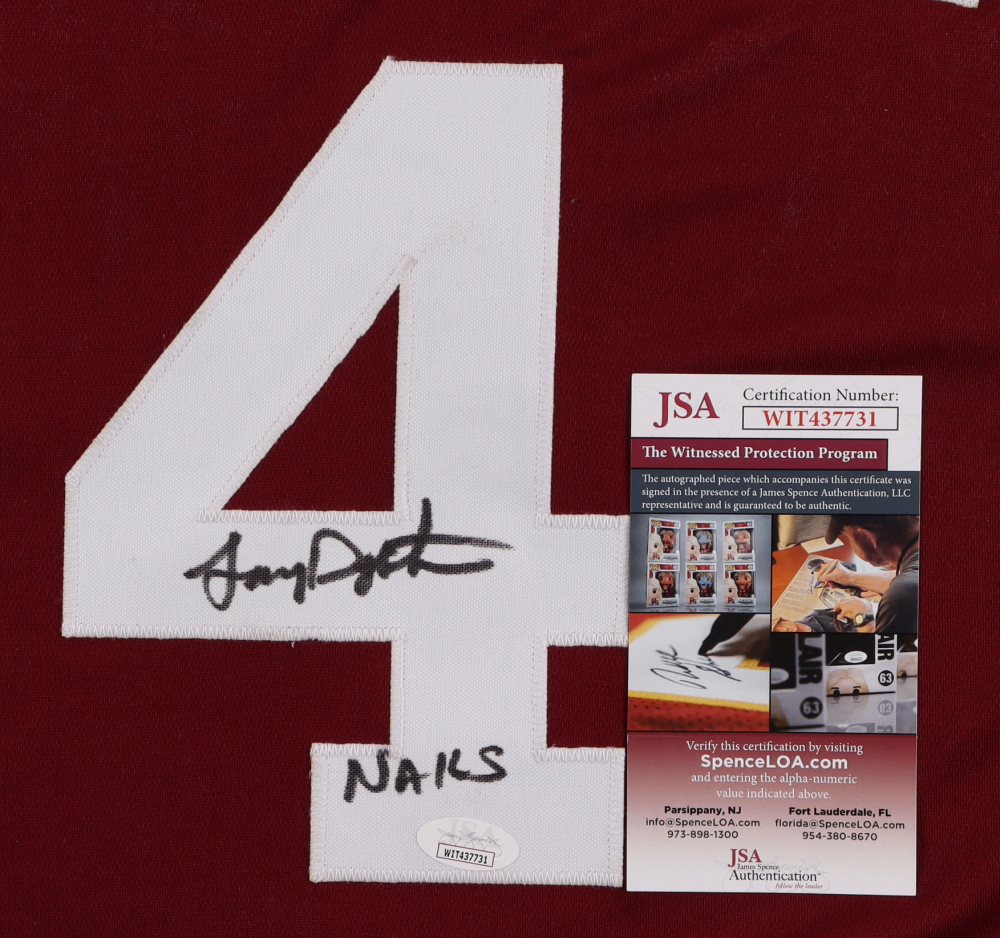 Lenny Dykstra Signed Jersey Inscribed "Nails" (JSA COA) | Pristine Auction