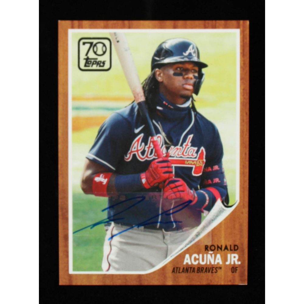 Ronald Acuna Jr. 2021 Topps 70 Years of Topps Baseball Autographs ...