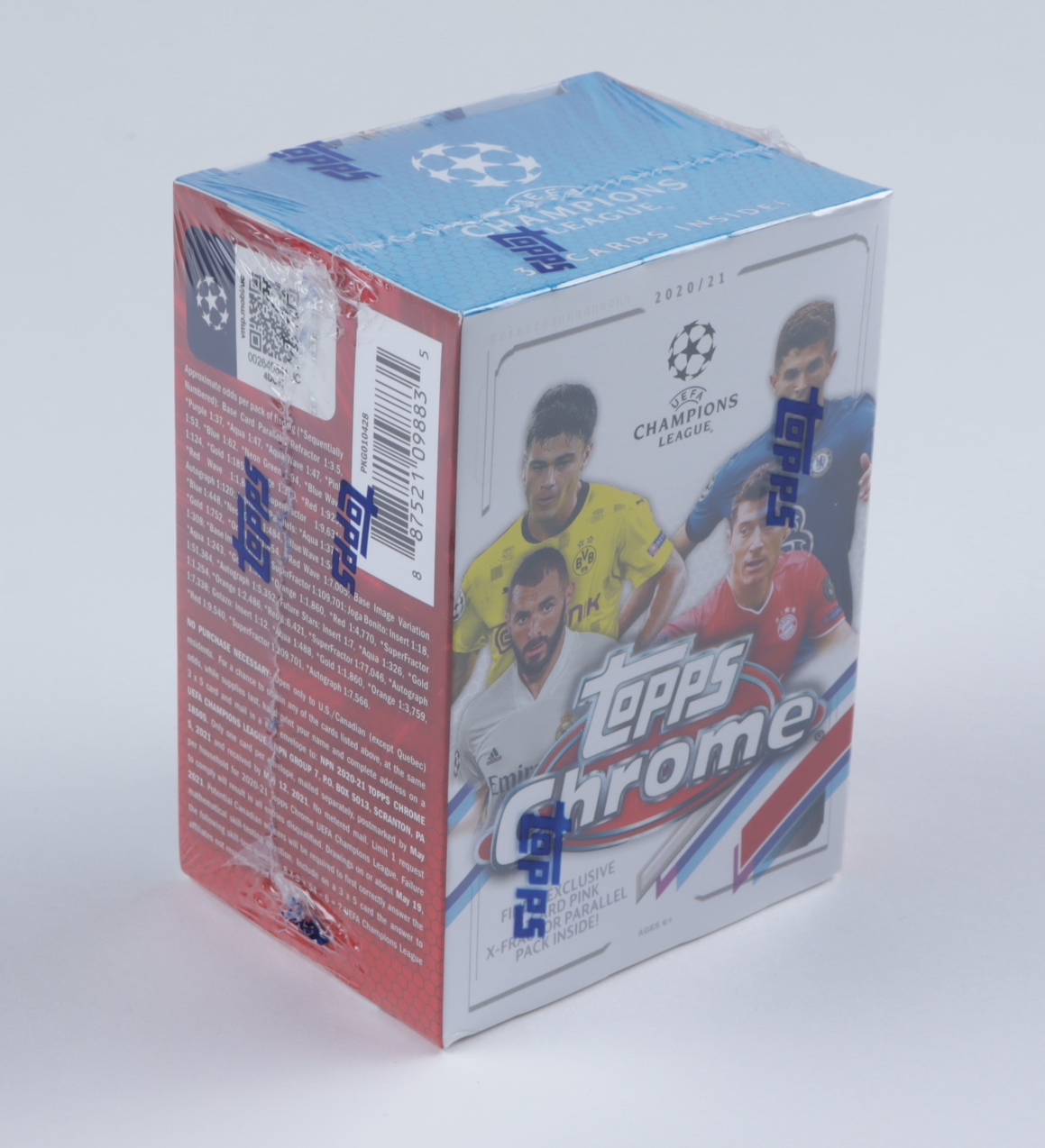 2020-21 Topps UEFA Champions League Chrome Soccer Blaster Box with (7 ...