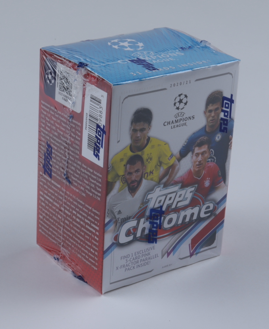 2020-21 Topps UEFA Champions League Chrome Soccer Blaster Box with (7 ...