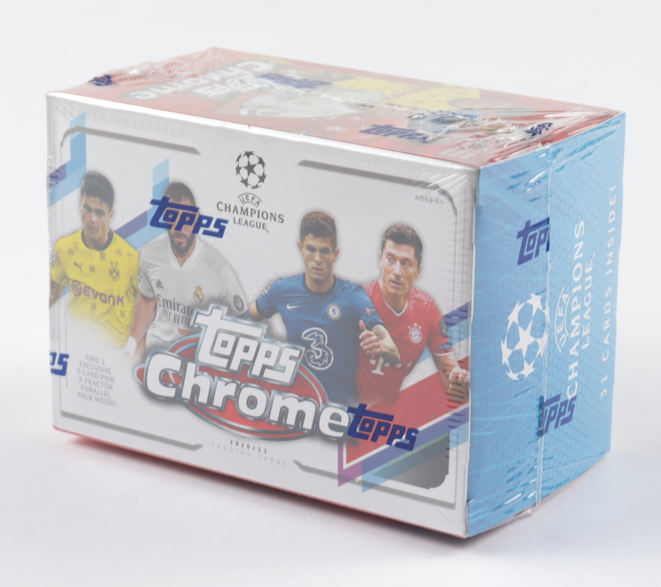 2020-21 Topps UEFA Champions League Chrome Soccer Blaster Box with (7 ...