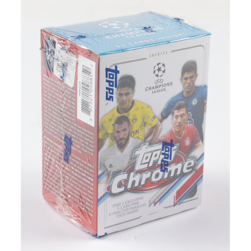 2020-21 Topps UEFA Champions League Chrome Soccer Blaster Box with (7 ...