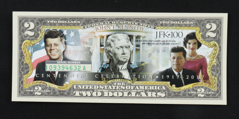 John F. Kennedy Genuine Legal Tender U.S. $2 Two Dollar Bill ...