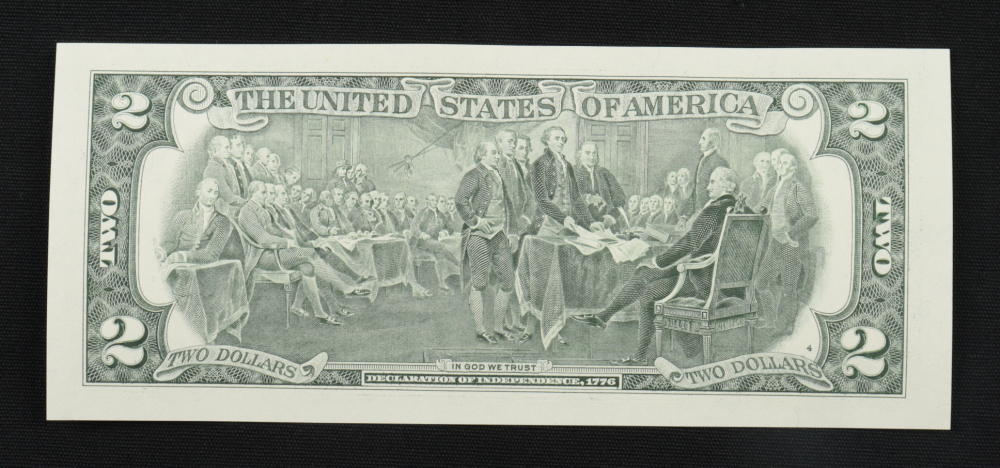 John F. Kennedy Genuine Legal Tender U.S. $2 Two Dollar Bill ...