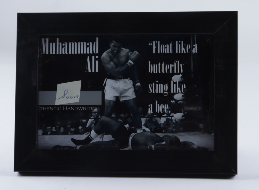 Muhammad Ali Hand-Written 5x7 Custom Framed Cut Display (JSA LOA ...