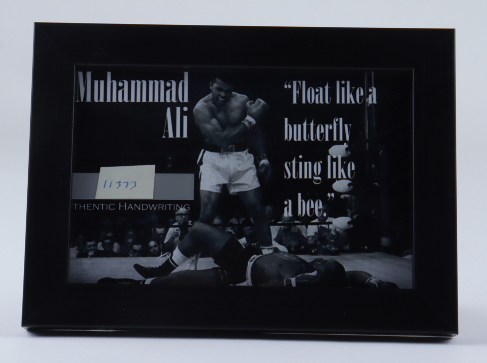 Muhammad Ali Hand-Written 5x7 Custom Framed Cut Display (JSA LOA ...