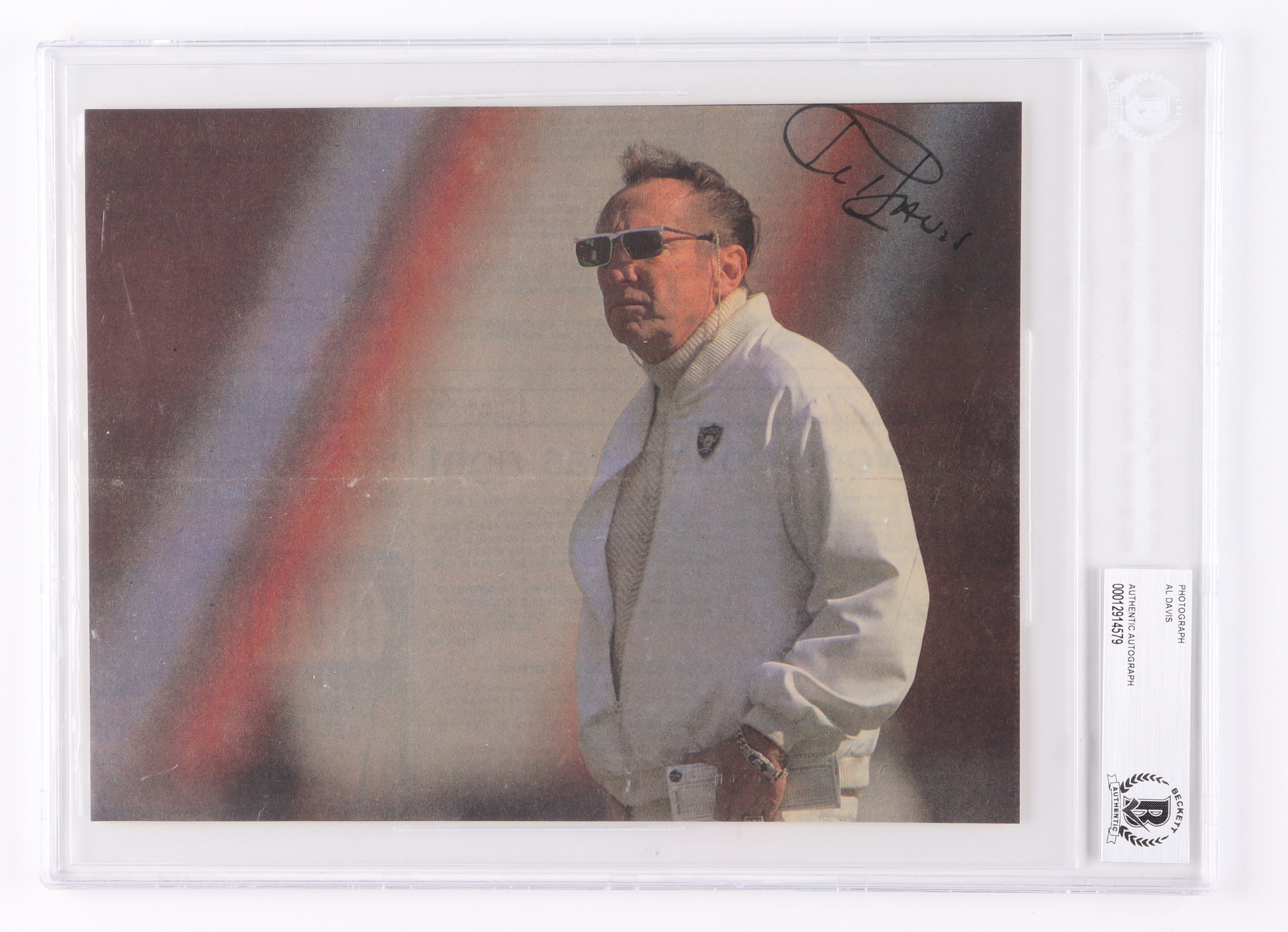 Al Davis Signed Raiders 8x10 Photo (BGS) | Pristine Auction