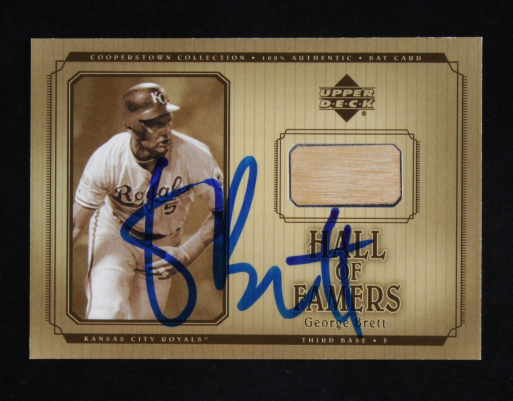 George Brett Signed 2001 Upper Deck Hall of Famers Game Bat #BGB DP ...
