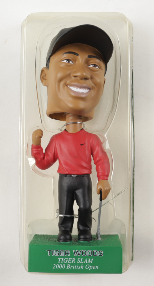 Tiger Woods "2000 British Open" Tiger Slam Upper Deck Bobblehead with ...