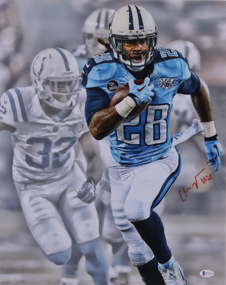 Chris Johnson Signed Titans 16x20 Photo (Beckett COA) | Pristine Auction