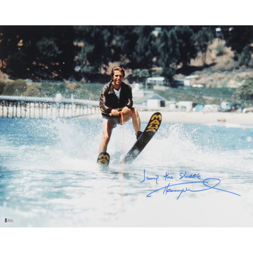 Henry Winkler Signed "Happy Days" 16x20 Photo Inscribed "Jump the Shark" (Beckett Hologram ...