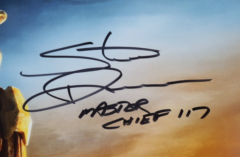 Steve Downes Signed "Halo" 16x20 Photo Inscribed "Master Chief" & "117 ...