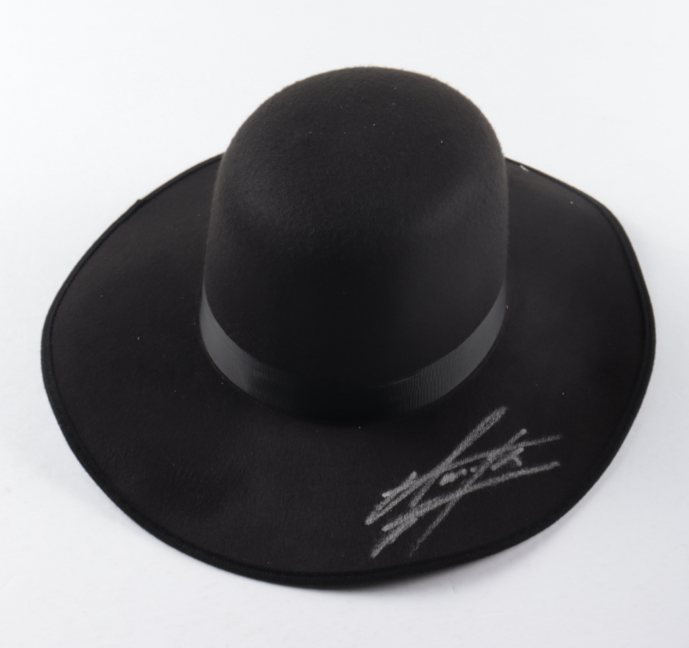 The Undertaker Signed Wide Brim Open Crown Hat (JSA Hologram ...